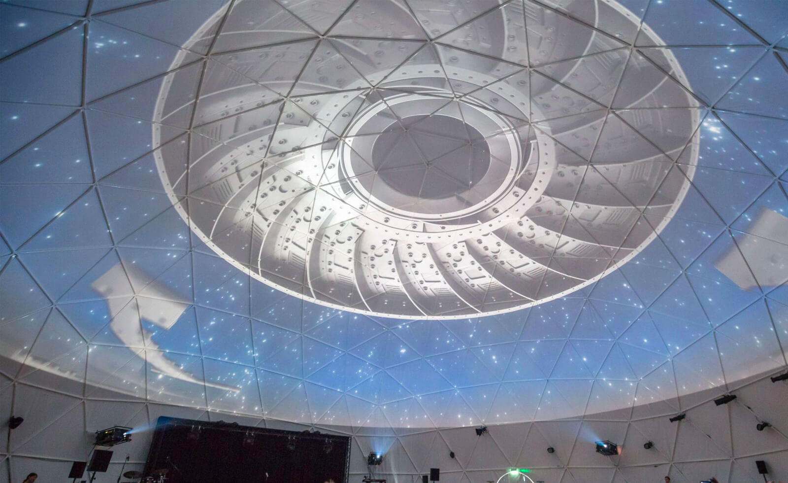 Unique 360 Projection Geodesic Dome Tent With Immersion Effective!